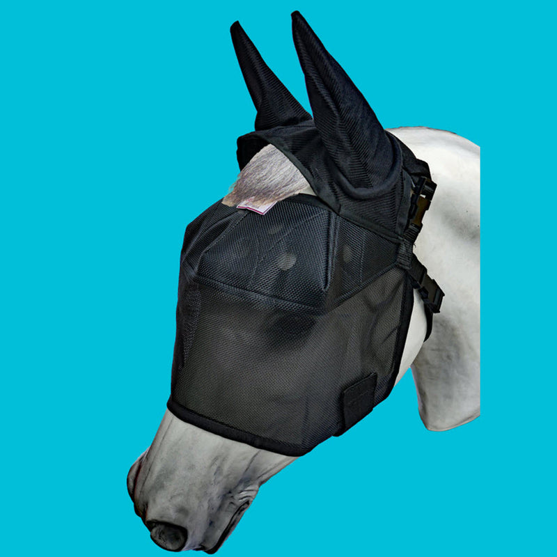 EquiVizor UV Horse Fly Mask - With Ear Protection - Protective Pet ...
