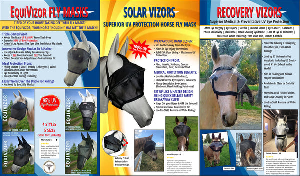 EquiVizor UV Horse Fly Mask - Standard - Protective Pet Solutions